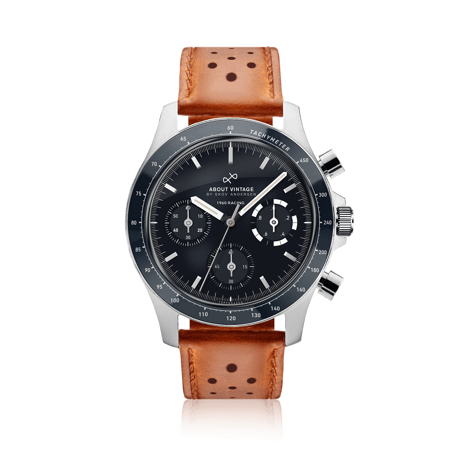 1960 Racing Chronograph, Steel / Midnight Blue | Free engraving | AV86